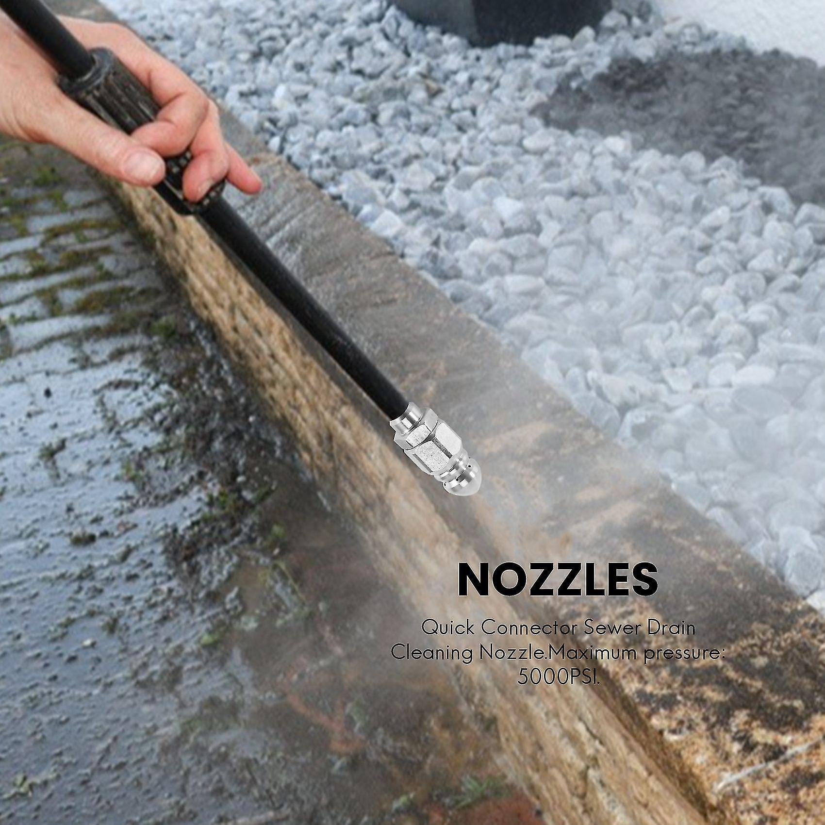 (4 Nozzles Per Lot) High Pressure Sewer Drain Cleaning Nozzle, Sewer ...