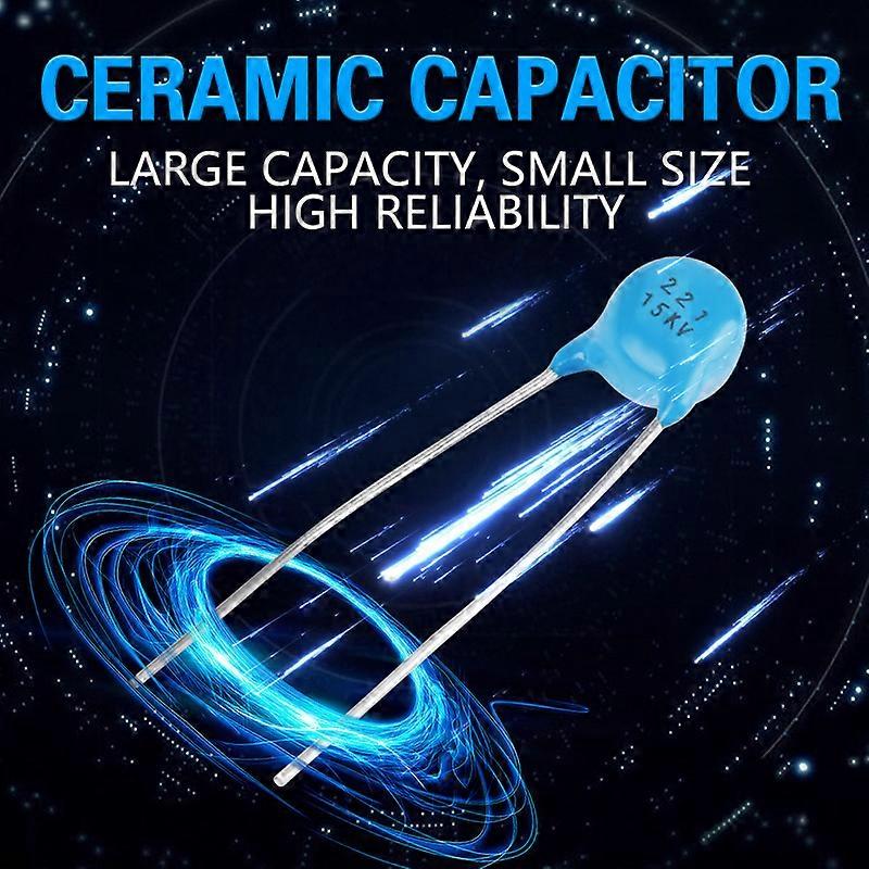 20Pcs High Voltage Monolithic Ceramic Capacitors 221k 220pF 15KV 15000V ...