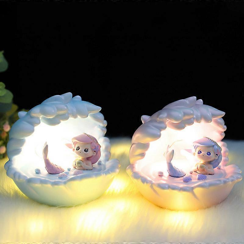 Mermaid Sea of Starfish Waves Shells Mermaid Star Lamp Practical Night ...