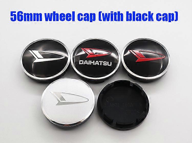 4pcs 56mm 60mm Daihatsu Dn Trec Logo Car Emblem Wheel Center Hub Cap ...