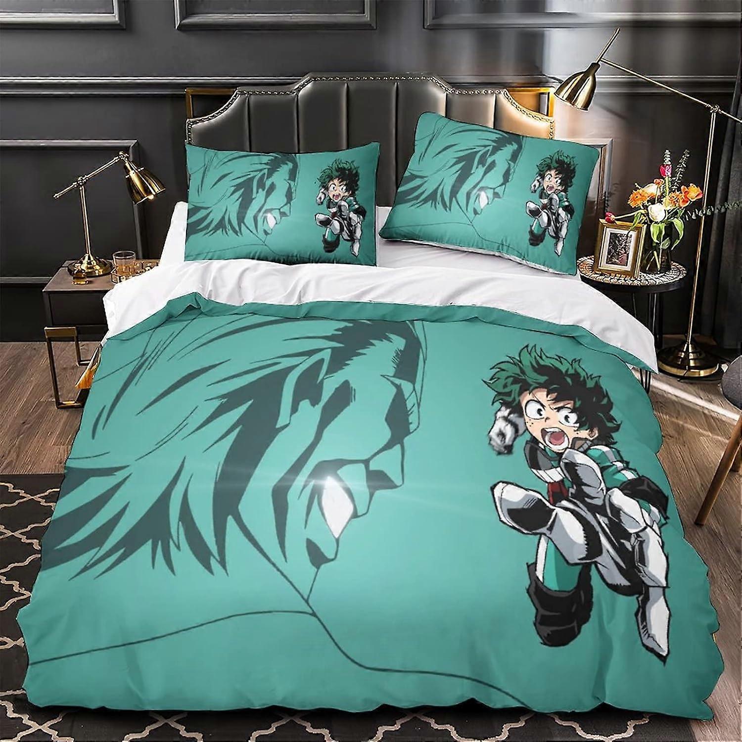 My Hero Academia Bedding Set with Duvet Cover, Anime Print Duvet Cover ...