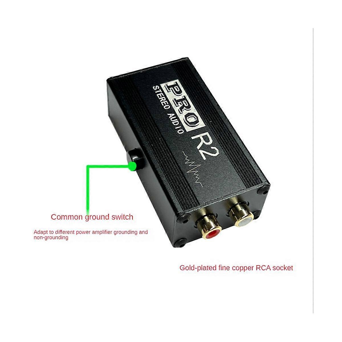 Ground Loop Audio Isolator Audio Noise Filter RCA Noise Suppressor ...