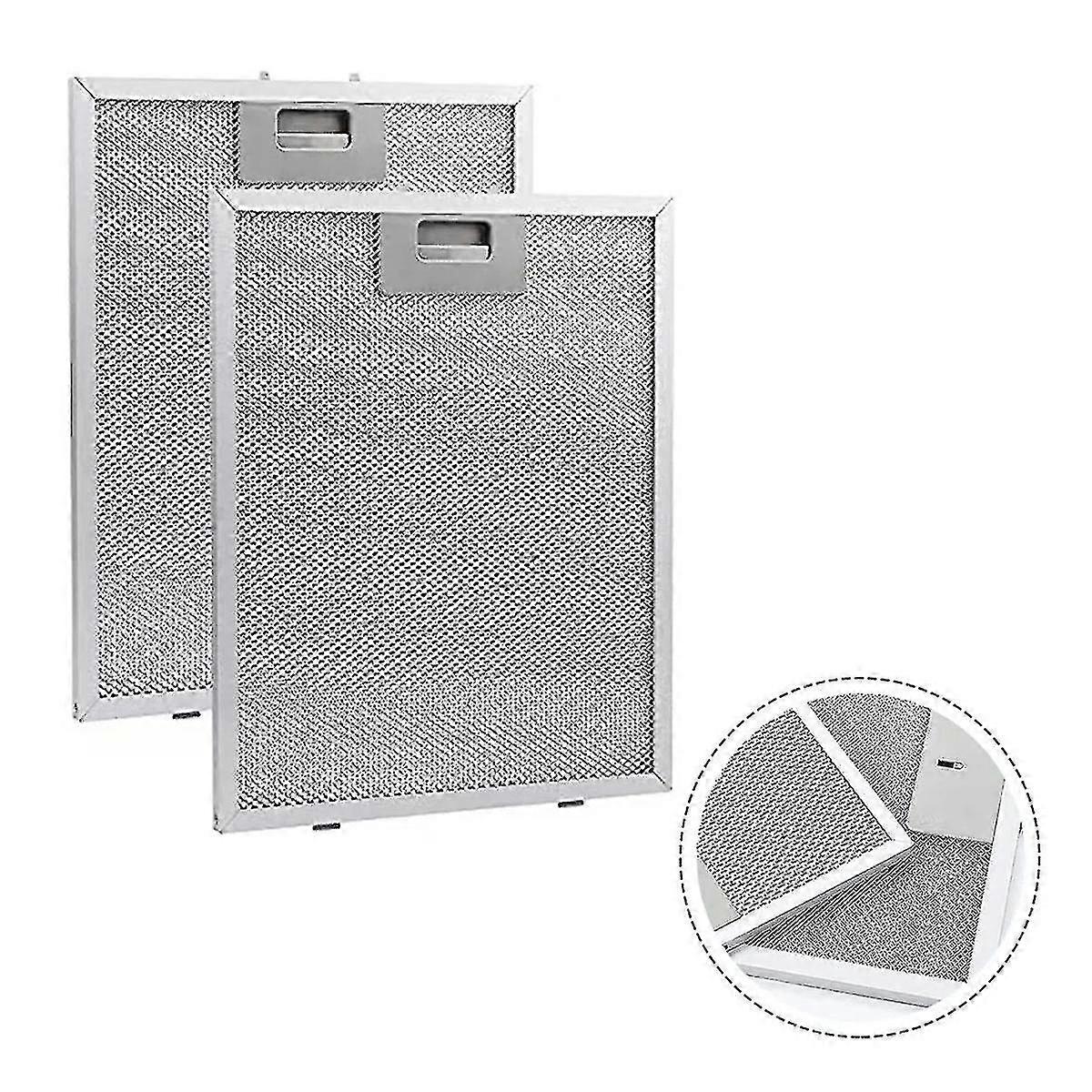 2pcs Range Hood Filter Cooker Hood Grease Filter Kitchen Extractor ...