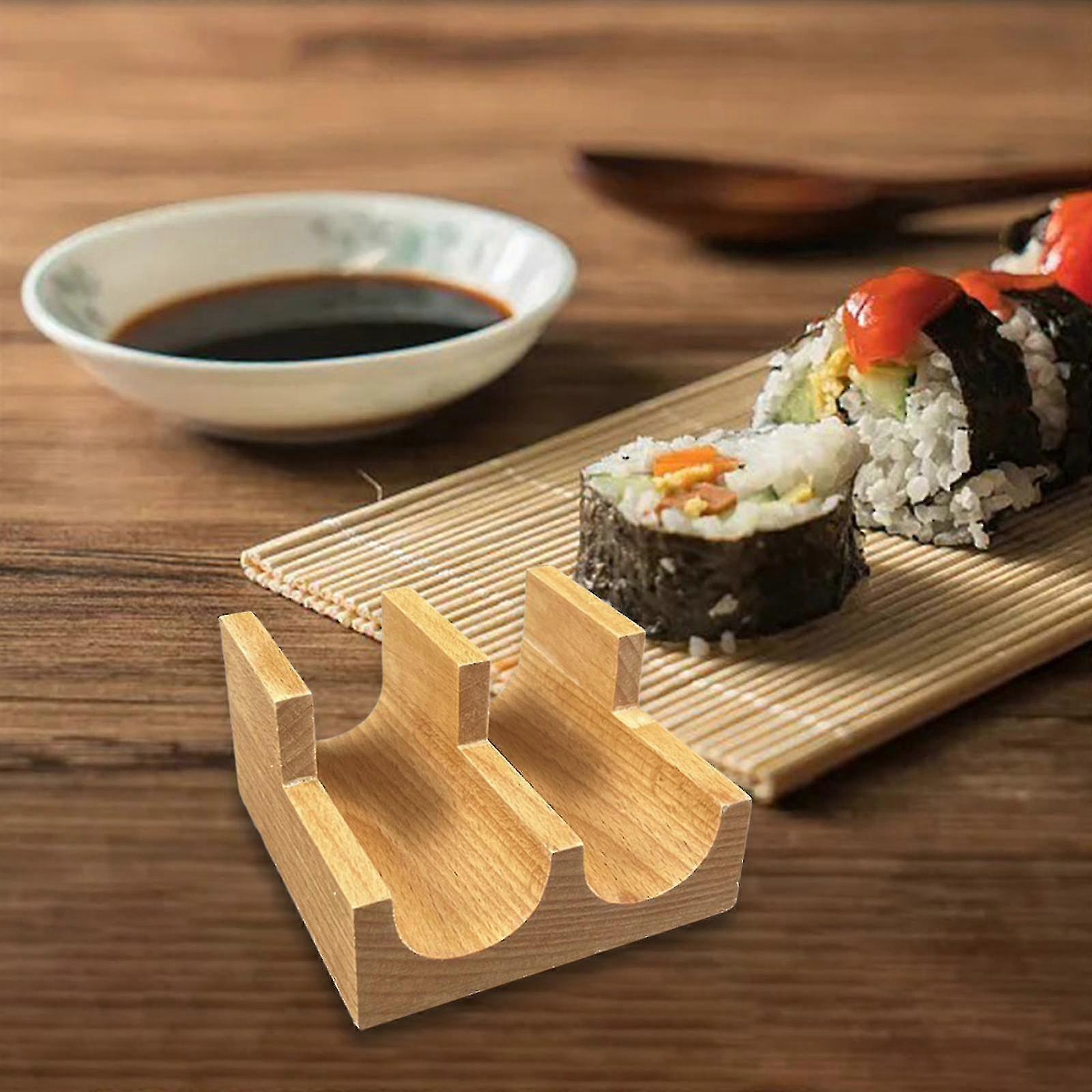 Wooden Tacos Holder, Sushi Serving Plate, Sushi Taco Rack, Sushi Holder ...