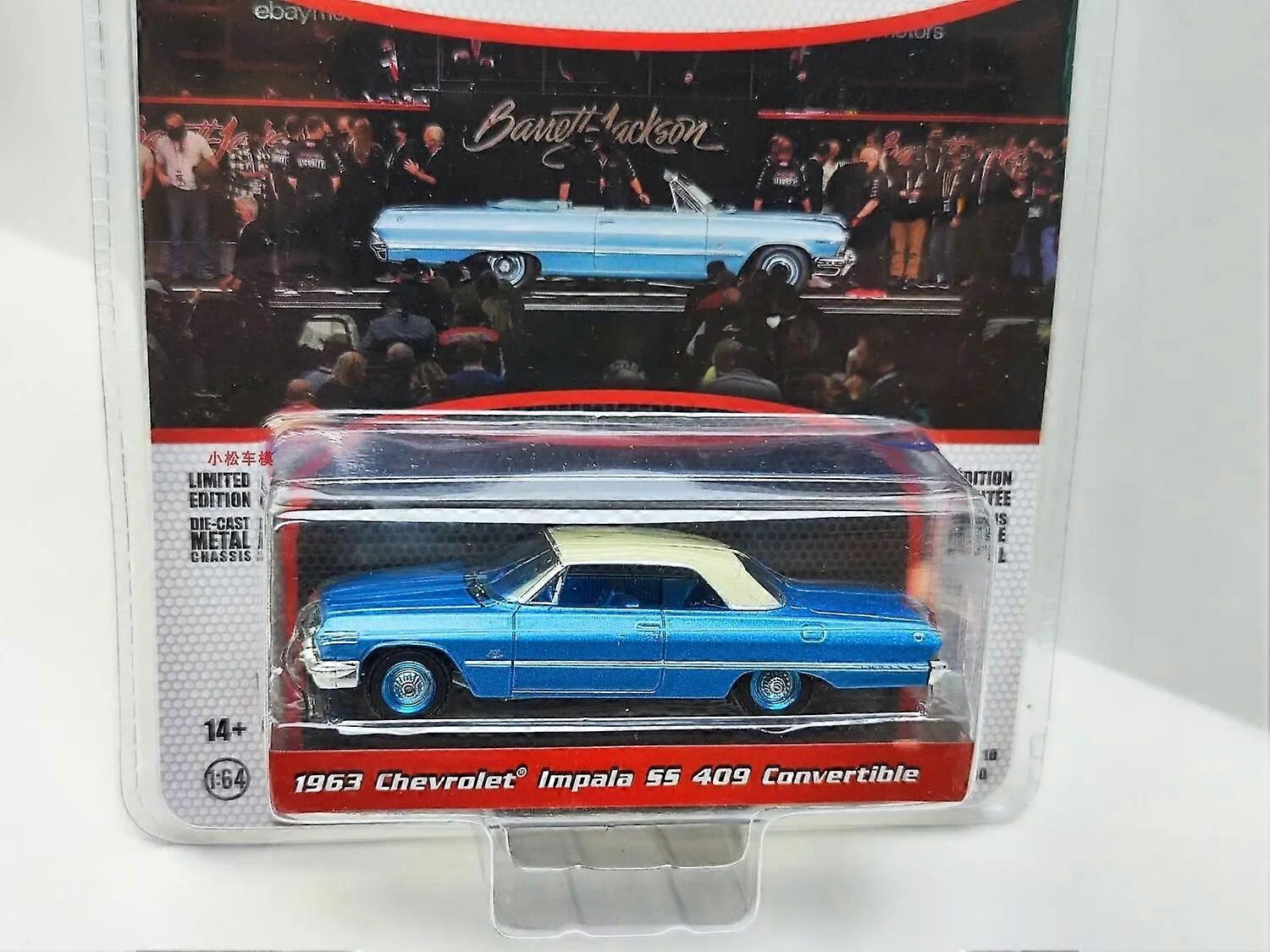 Model 1:64 1963 Chevrolet Impala SS 409 Convertible - Azure Aqua Poly ...