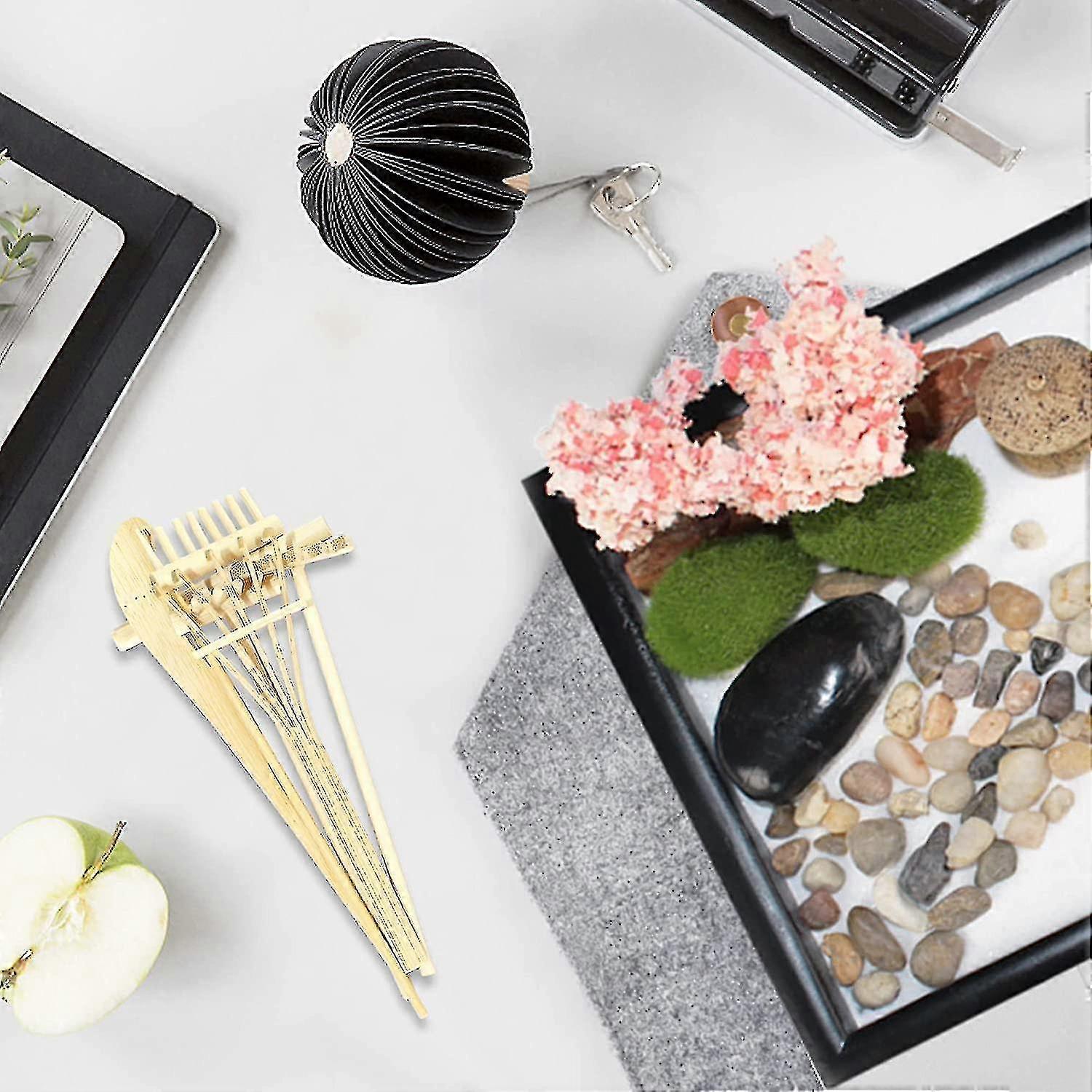 Zen Garden Kit - Zen Garden Accessories With Bamboo Tools, Mini Zen ...