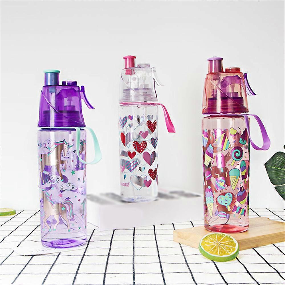 Cool Down Spray Mist Water Bottle 500ml Spray Drinking Water Bottle for ...