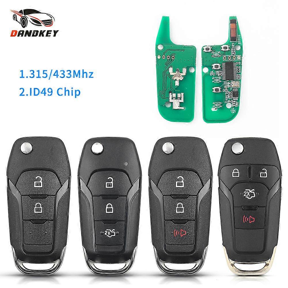 Dandkey For Ford Key Car Remote Key For Ford F150 Ranger 2015 - 2018 ...