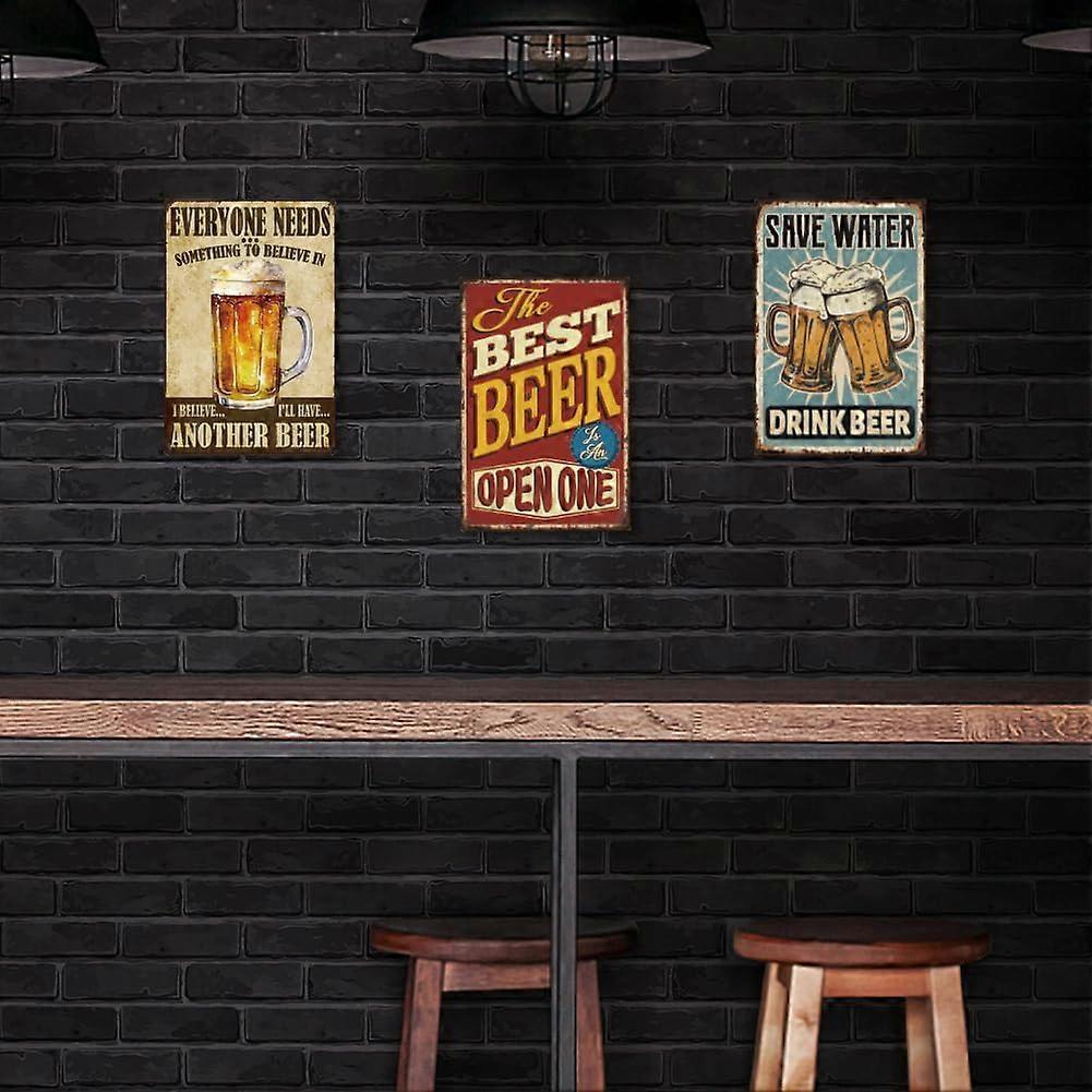Best Beer Vintage Tin Signs Funny Hanging Metal Posters colorful Metal ...
