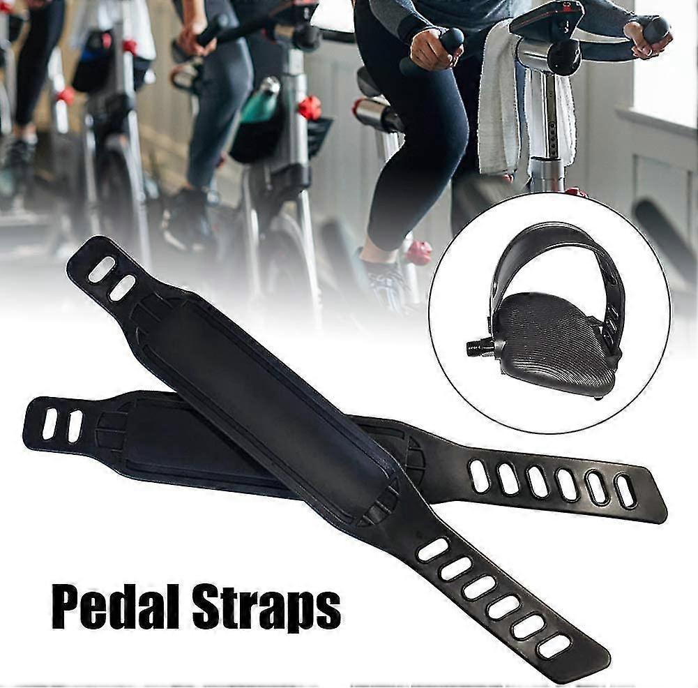 1 Pair Exercise Bike Pedal Straps, Heavy Duty Adjustable Length ...