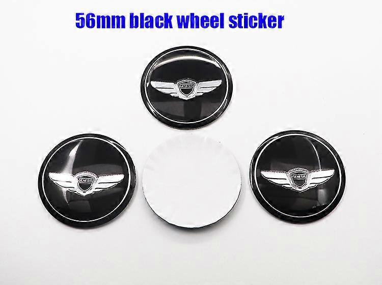 4pcs 56mm 60mm new GENESIS logo car emblem Wheel Center Hub Cap Rim ...