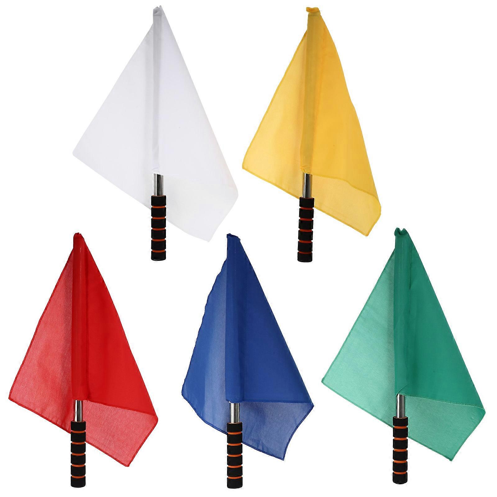 5 PCS Racing Cars Hand Waving Flags Signal Flags Patrol Flags Athletics ...