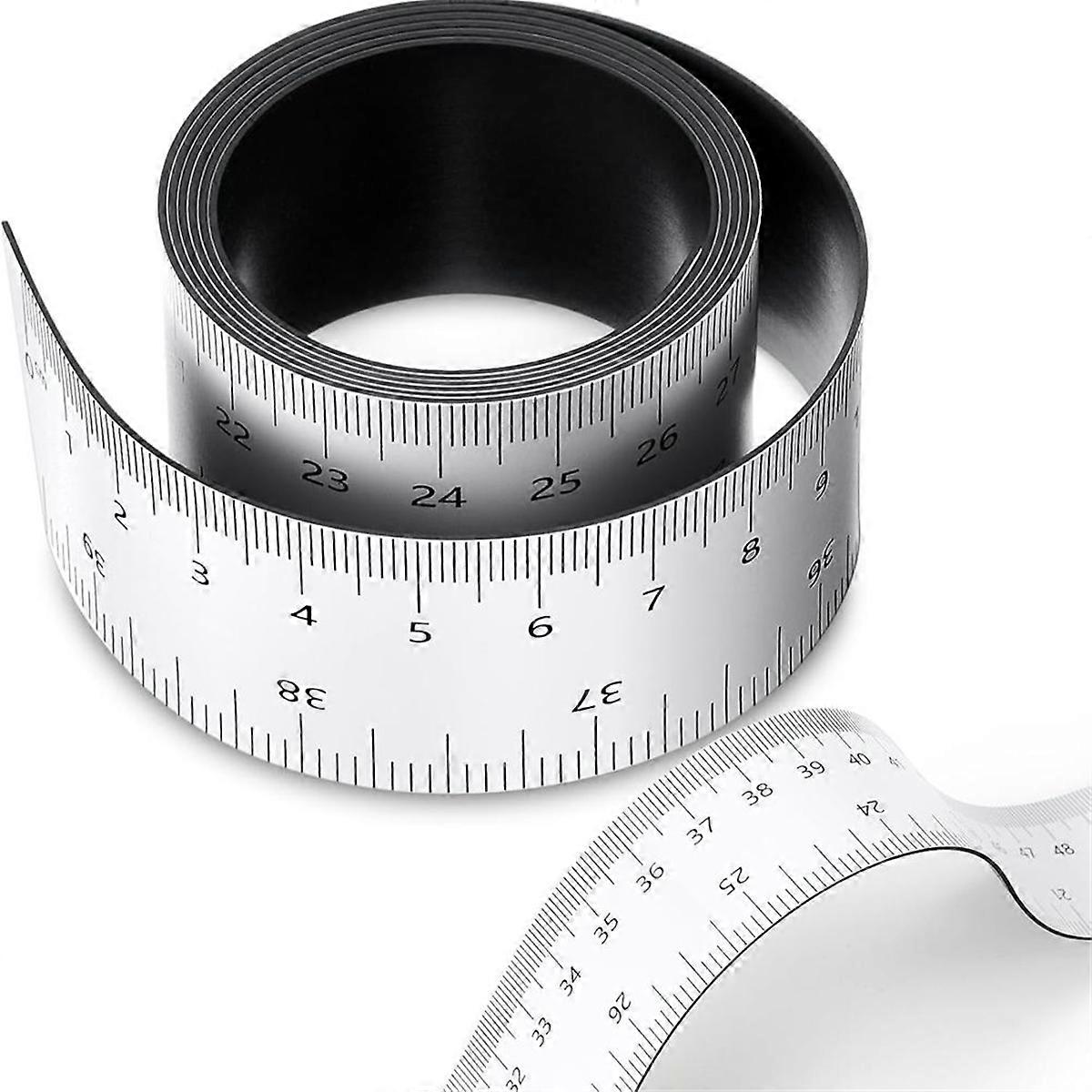 2 Pack 39.37 Inch Magnetic Measuring Tape Centimeters Magnetic Flexible ...