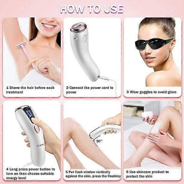 At-home Hair Removal For Women & Men Upgraded To 999,999 Flashes Laser ...