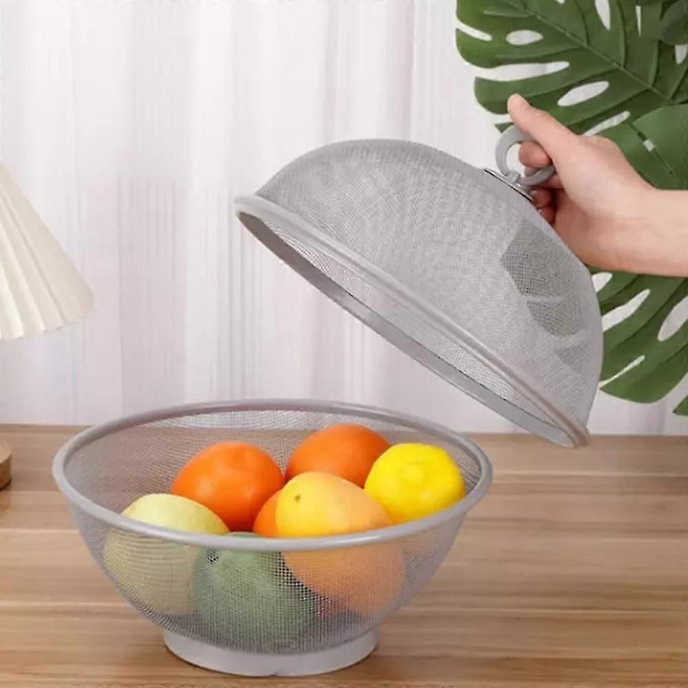 Fruit Fly Proof Fruit Bowl, Large Capacity Mesh Fruit Basket with Lid ...