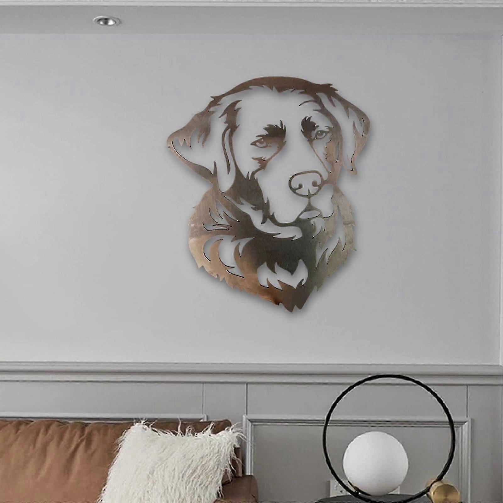 Silhouette Garden Labrador Shape Decor Ornament for Fence House ...