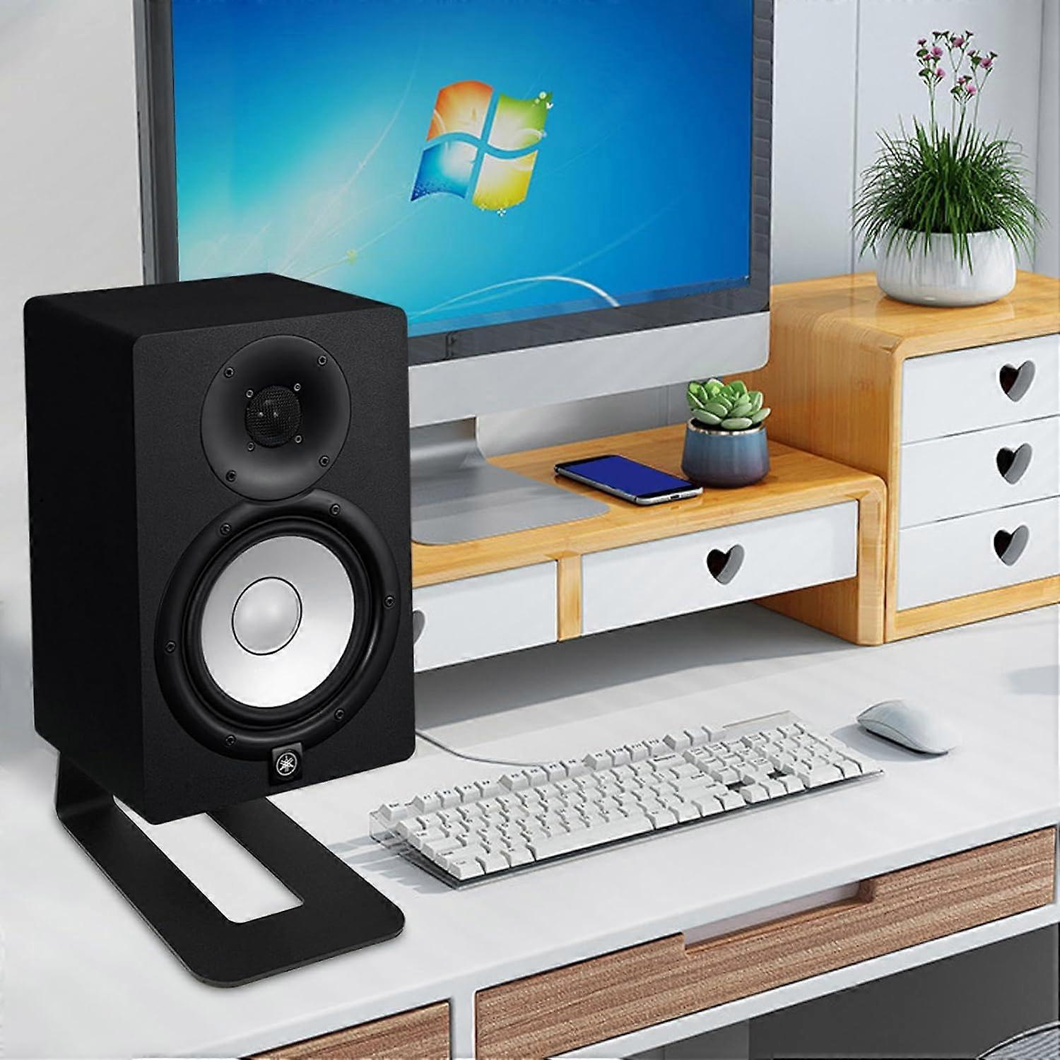 Studio Monitor Stand Practical Vibration Resistant C Shaped Monitor ...