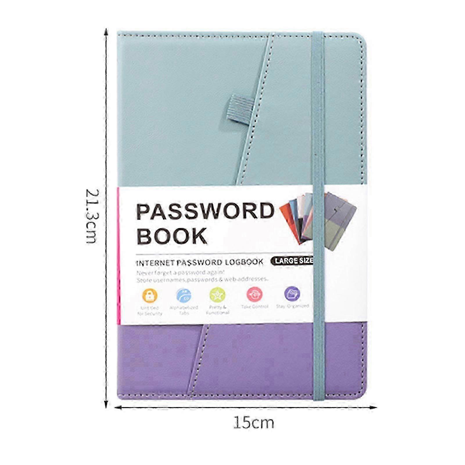 Hard Cover Password Keeper for Internet Passwords with Colorful A-Z ...