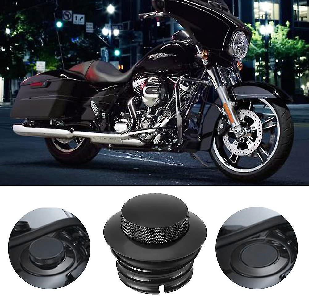 Fuel tank gas cap black reservoir cap motorcycle tank cover for harley ...