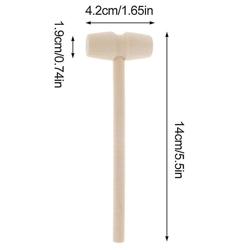30pcs Mini Wooden Hammer For Lobster Crab And Other Shellfish,solid Wood Mini Mallet Knocking ...