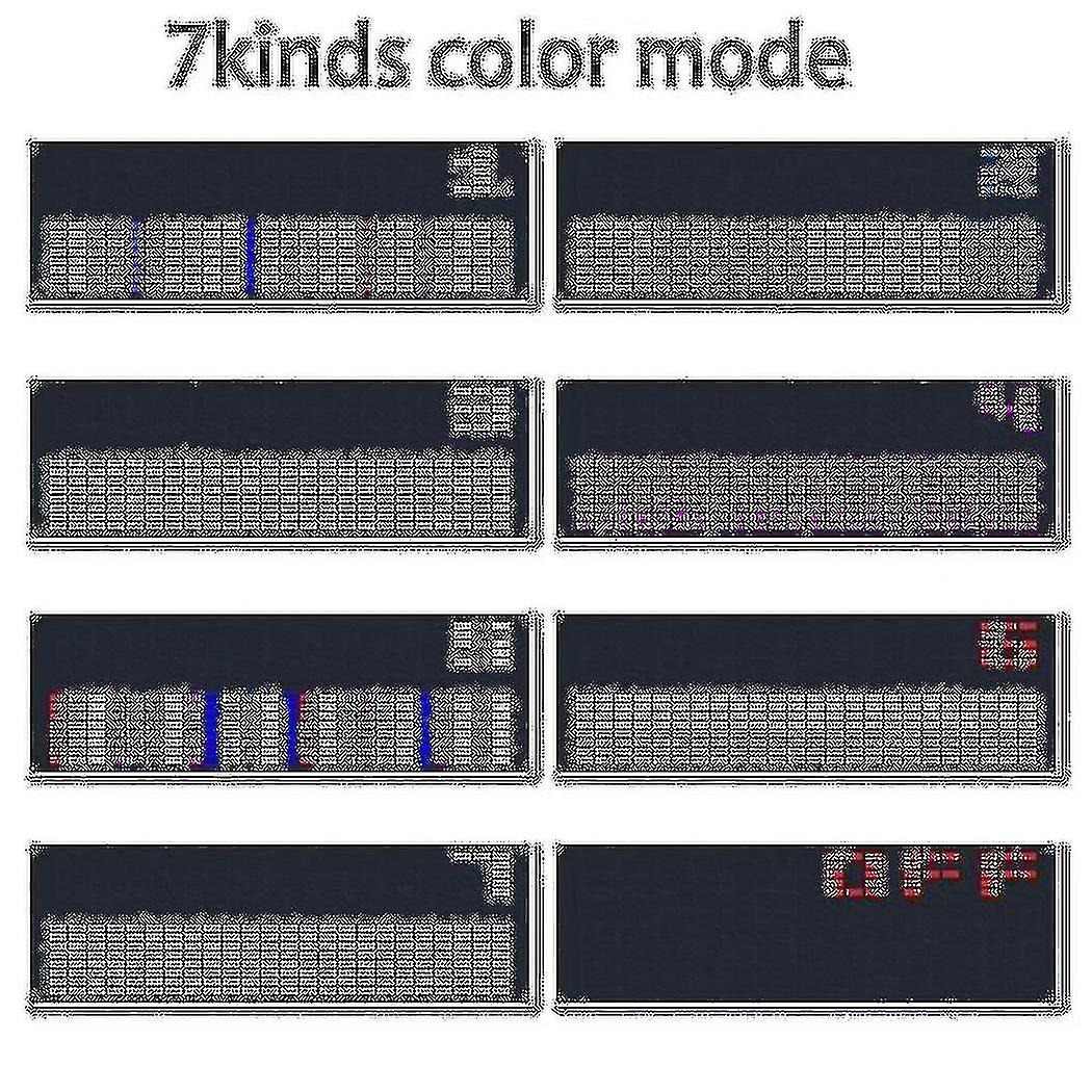 Led Music Spectrum Rhythm Lights Voice Sensor 1624 Rgb Atmosphere Level ...