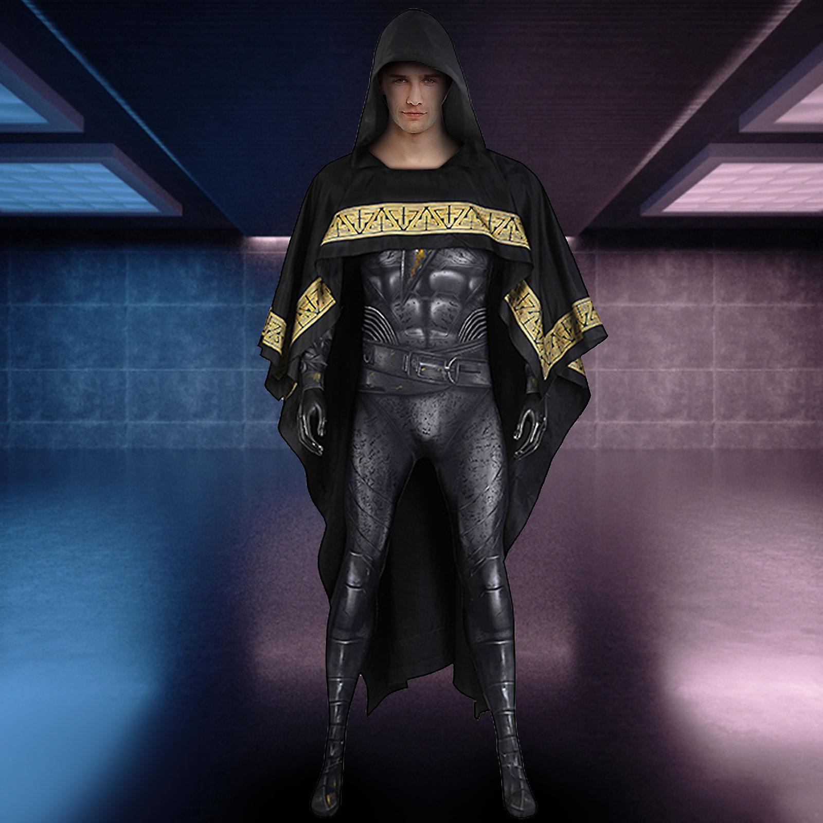 Super Hero Black Adam Costume One Piece Halloween Luxury Costume One ...