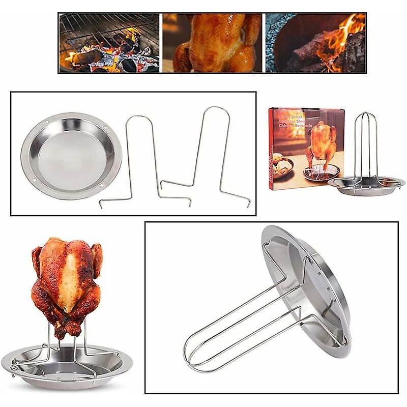 BBQ Chicken Rack, Chicken Roasting Rack, Vertical Chicken Roaster ...