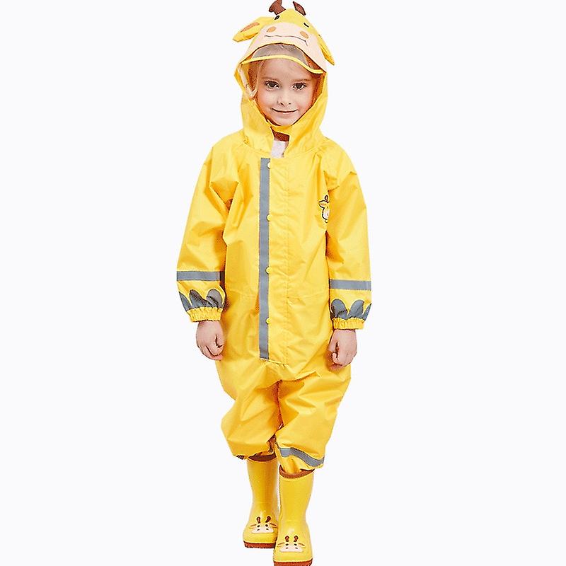 1-10 år gamla barn blå dinosaurier regnrock utomhus jumpsuits ...