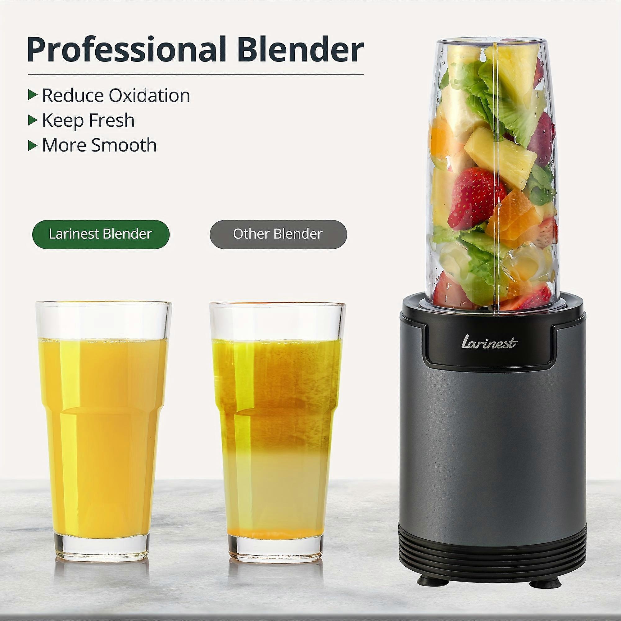 Larinest Blender for Shakes and Smoothies & Grinding, Compact Personal ...