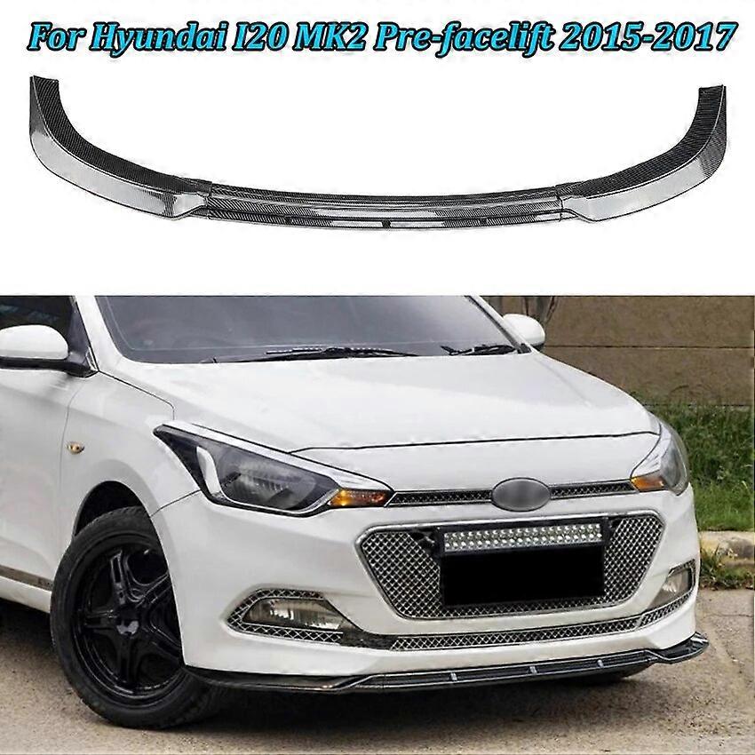 For Hyundai I20 MK2 Pre-facelift 2015-2017 Car Front Bumper Spoiler Lip Lower Chin Splitter Lip ...