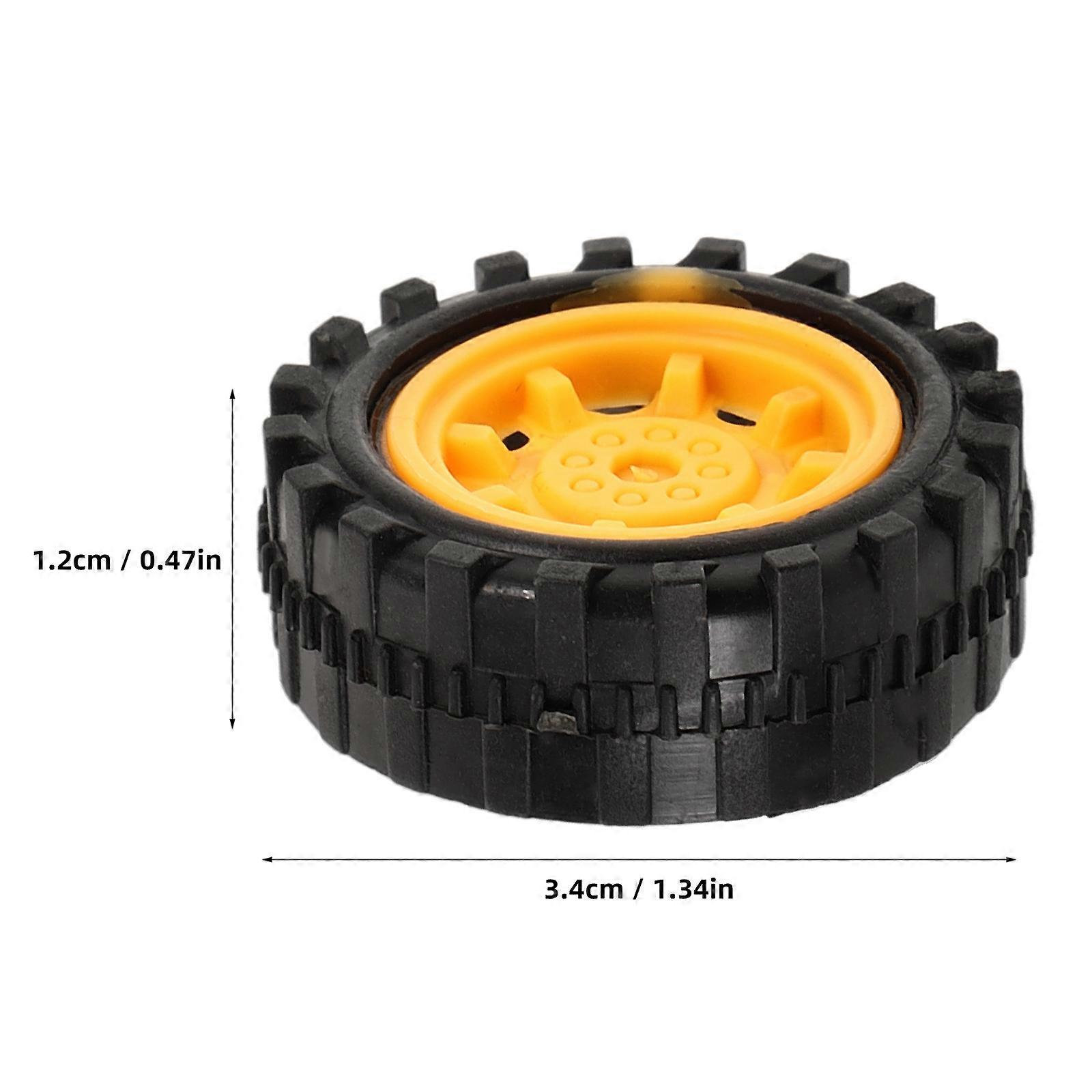 32pcs Car Wheels Plastic Wheels Car Model Wheels Toy Car DIY Wheels ...
