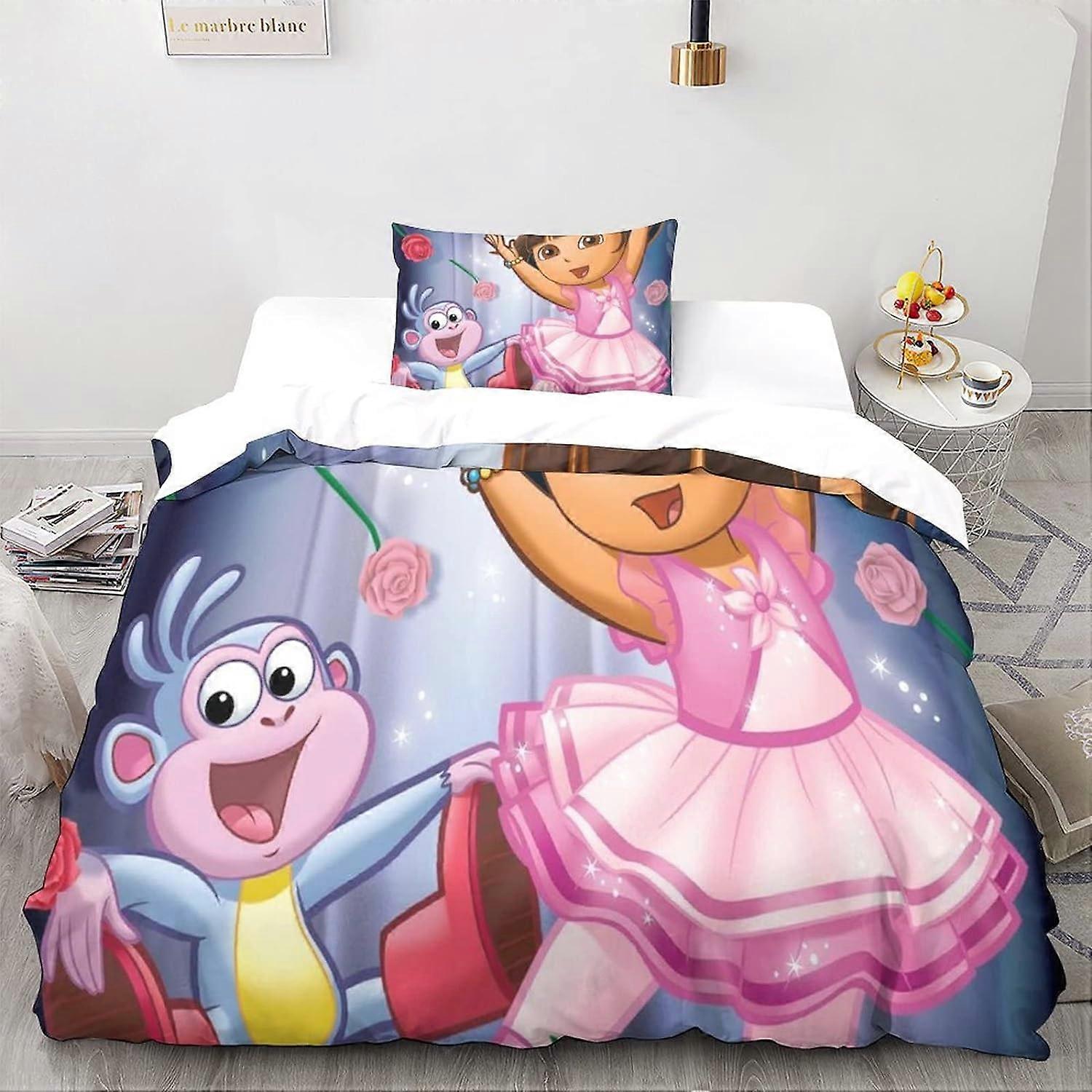 D Printed Dora The Explorer Duvet Cover Dora The Explorer Bedding Set ...