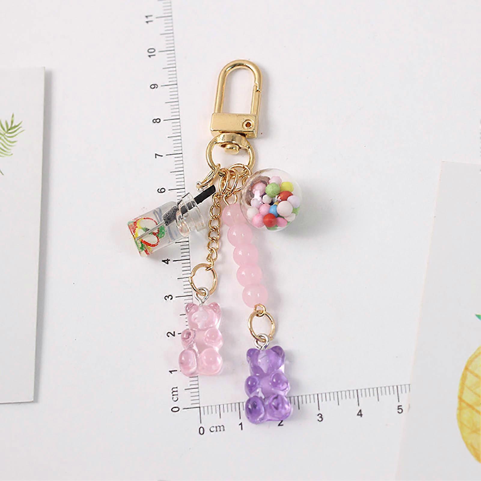 Key Ring Beads Brightly Colored Delicate Texture Candy Color INS ...