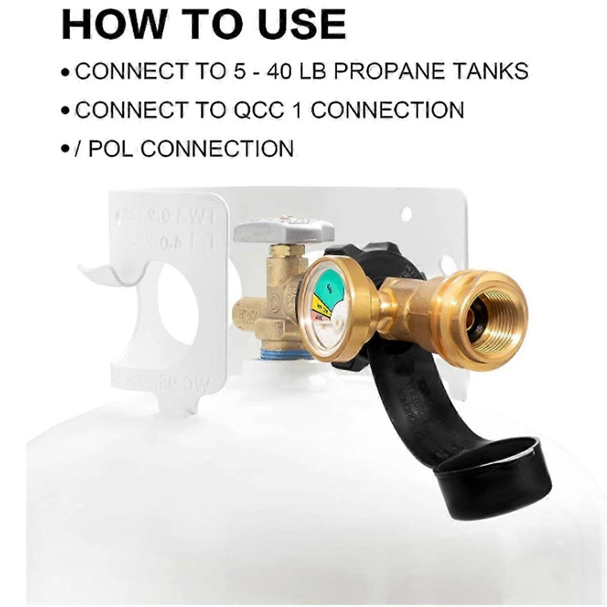 Propane Tank Gauge Level Indicator, Leak Detector, Gas Pressure Meter ...