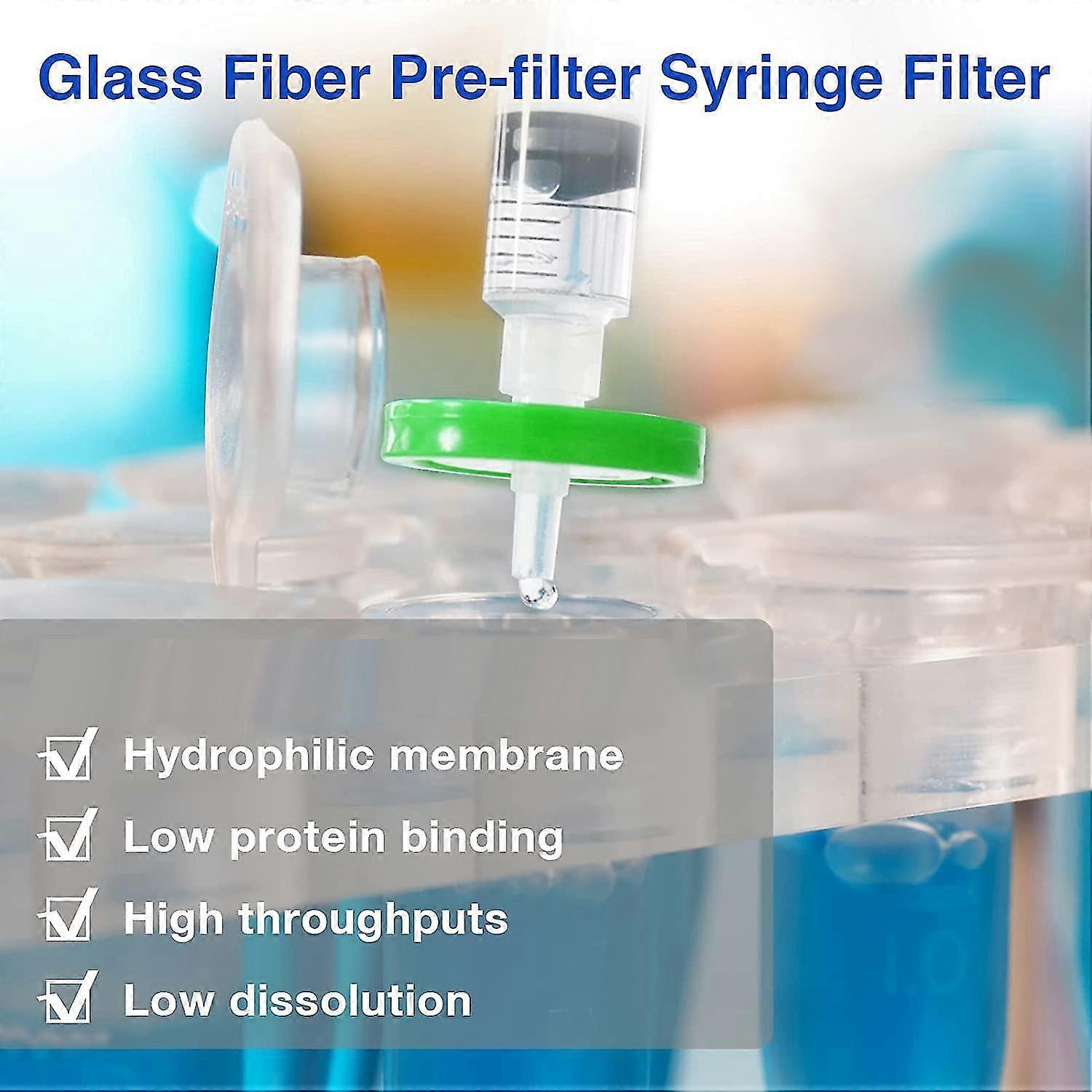 Sterile Syringe Filter Pes 10 Pack, 0.22um Pore Size, 33mm Membrane ...