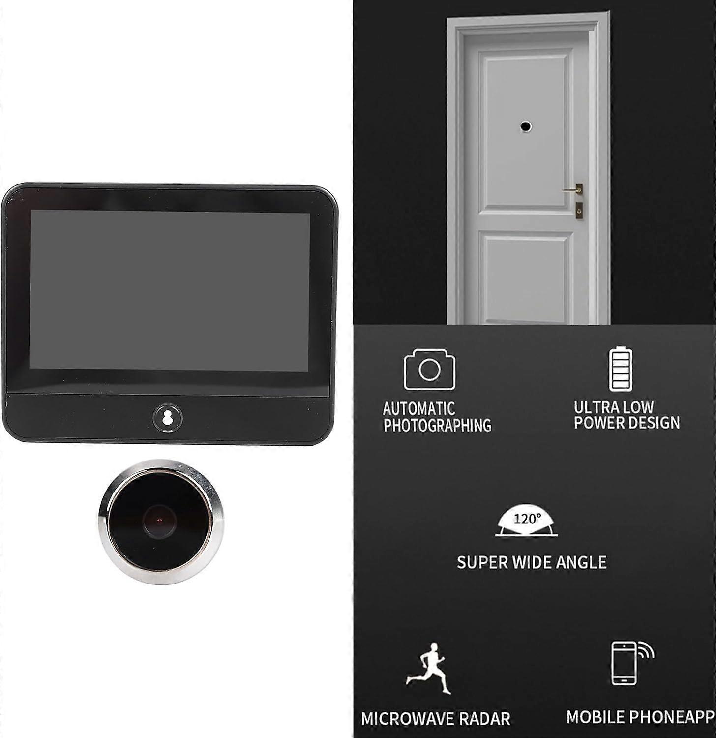 Digital Door Viewer, 1080P HD Door Peephole Camera with LCD Color ...