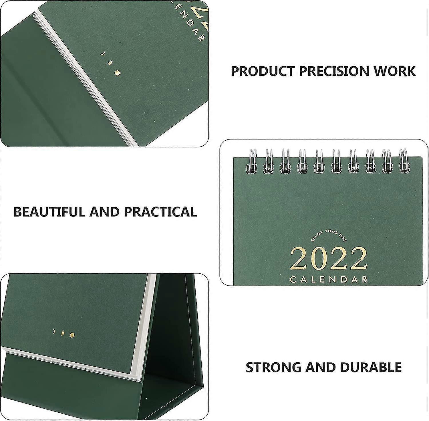 Mini Desk Calendar 2022 - Standing Flip Calendar Desk/wall Calendar ...