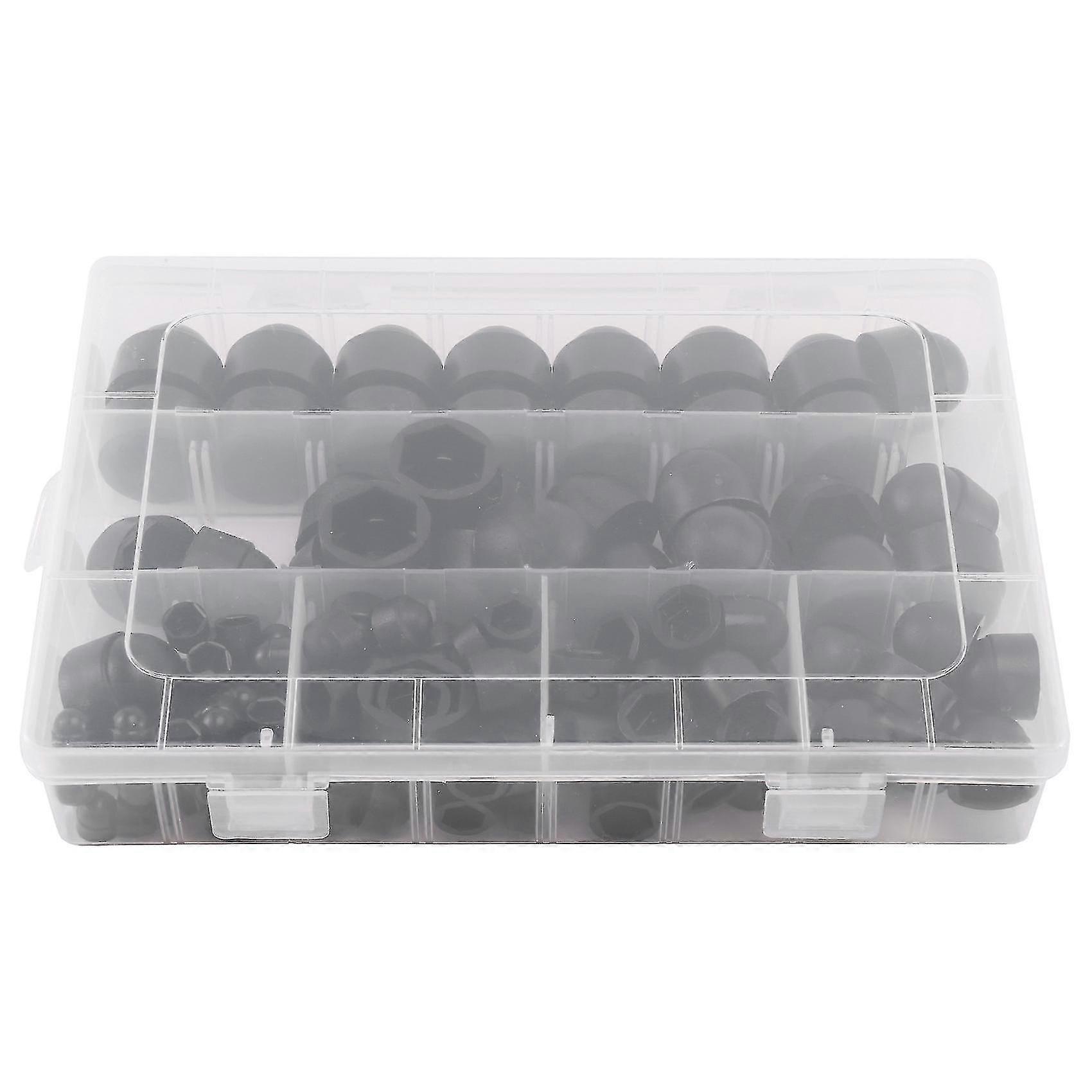 145pcs Hex Nut Cover Protective M4-m12 Bolt Cap Protection Caps Covers ...