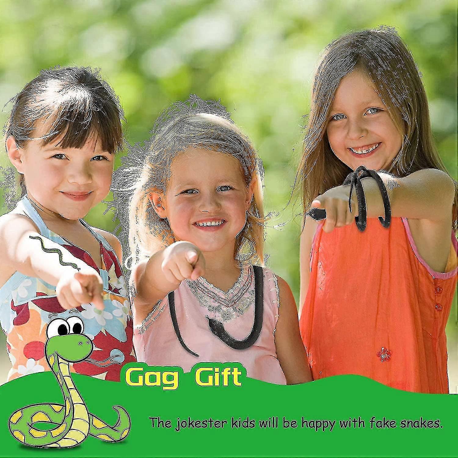 12 Pcs Realistic Rubber Snakes, Assorted Sizes Plastic Fake Snakes ...