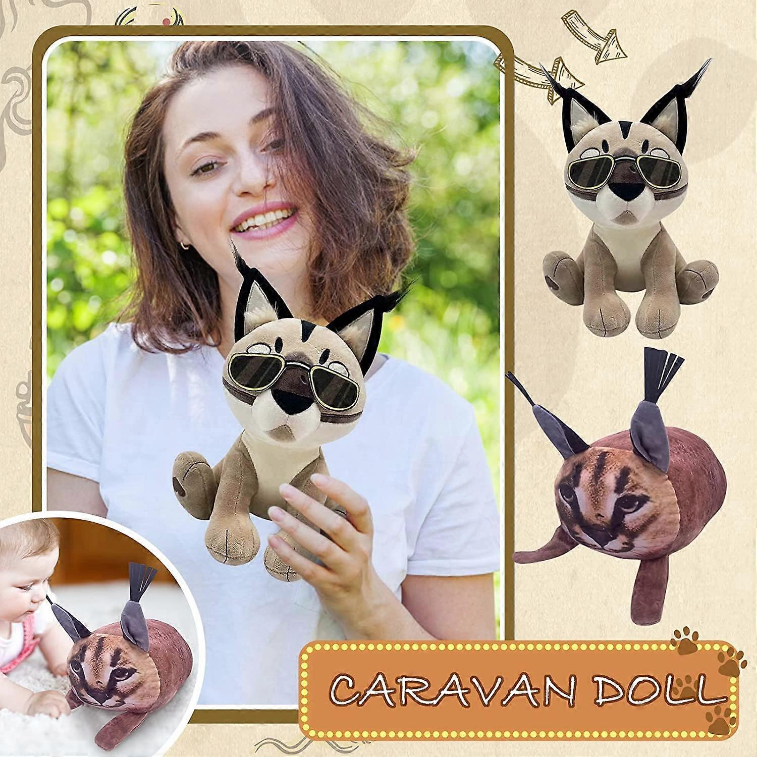 Cat Soft Stuffed Animal Plushie Figure,Floppa Plush Cartoon Cat Plushie ...