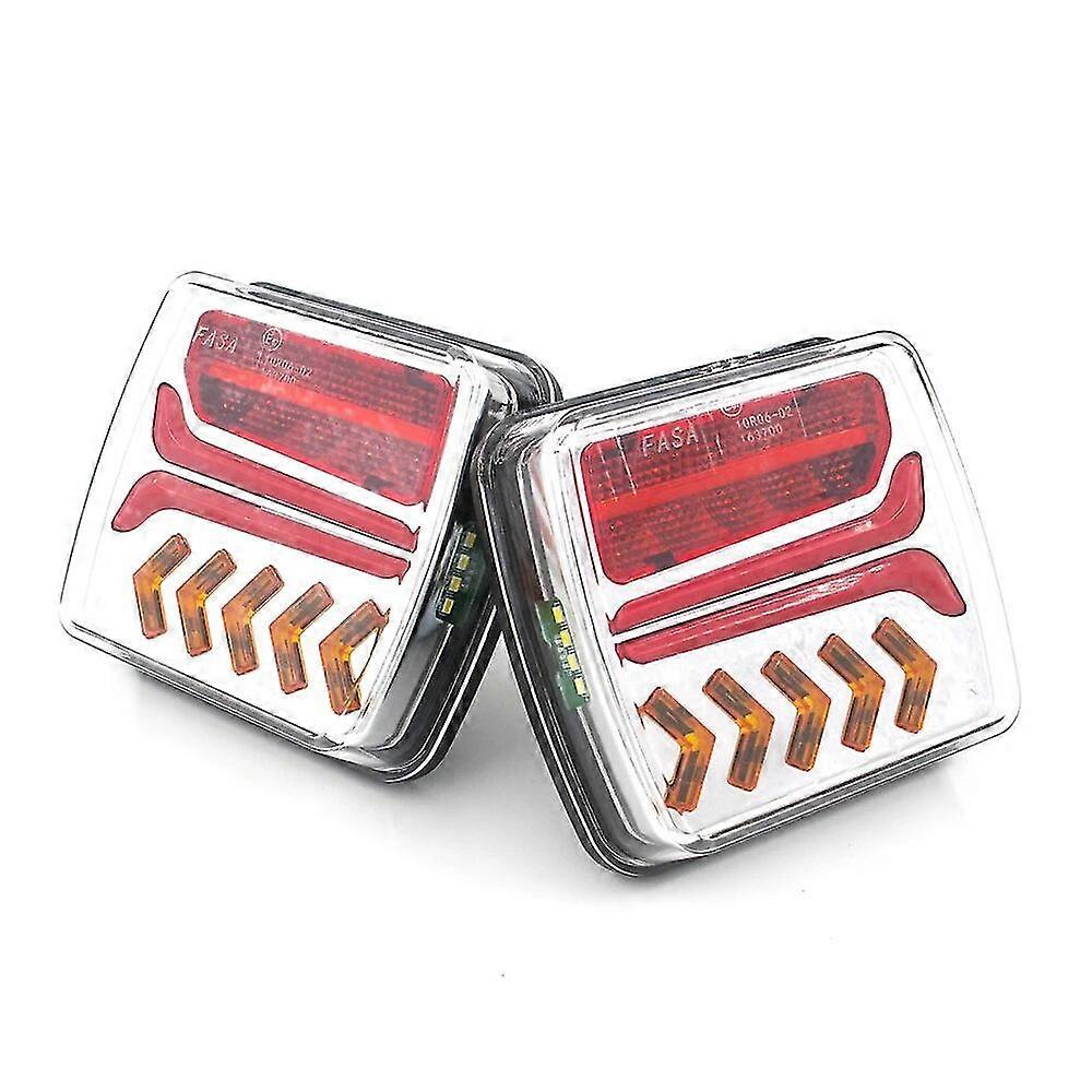 1 Set 12V 24V Wireless Magnetic LED Tail light Trailer Rear Light ...