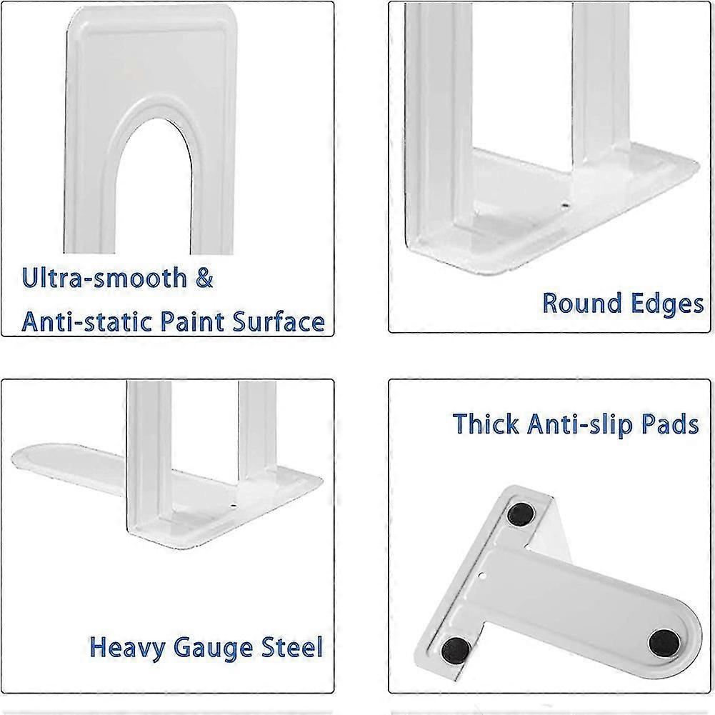 Metal Bookends For Home Office, Book Shelf Holder Home Decorative, Book ...