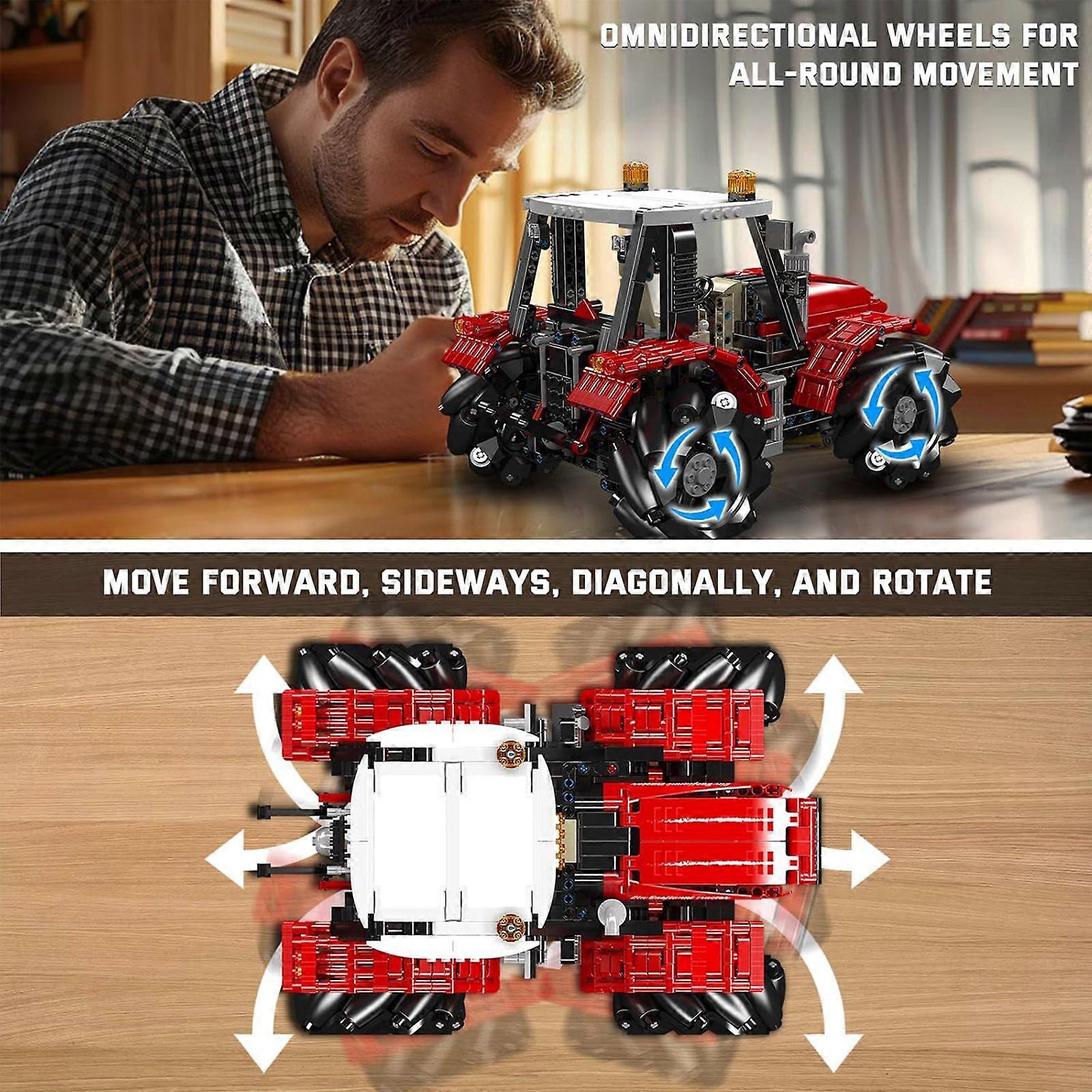 Mould King Technic Tractor Kit - 1392PCs RC Remote Control Farm Vehicle ...