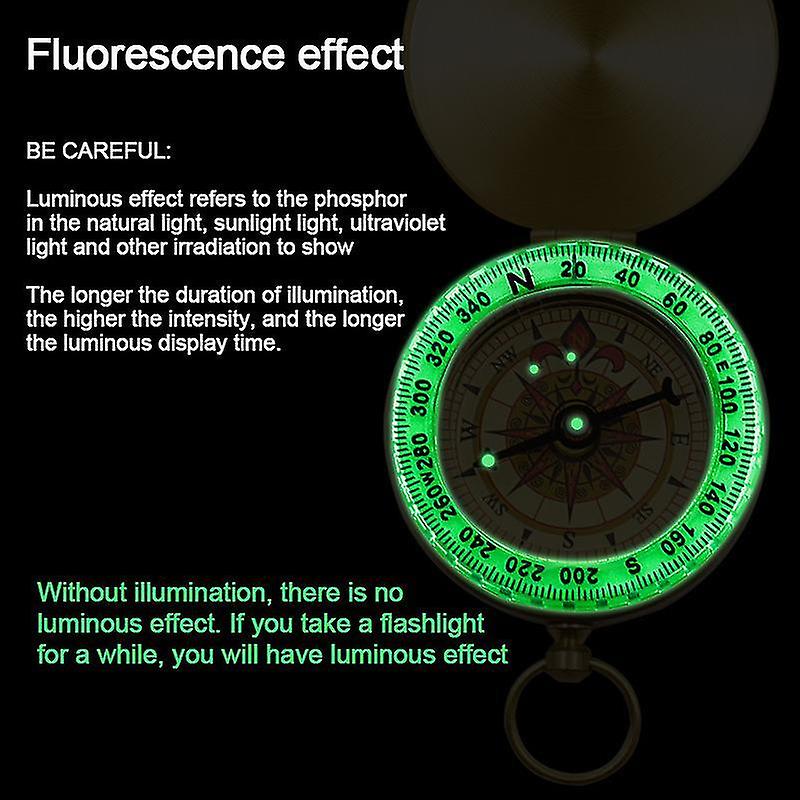 Portable Brass With Flip Compass North Hand Outdoor Travel Metal ...