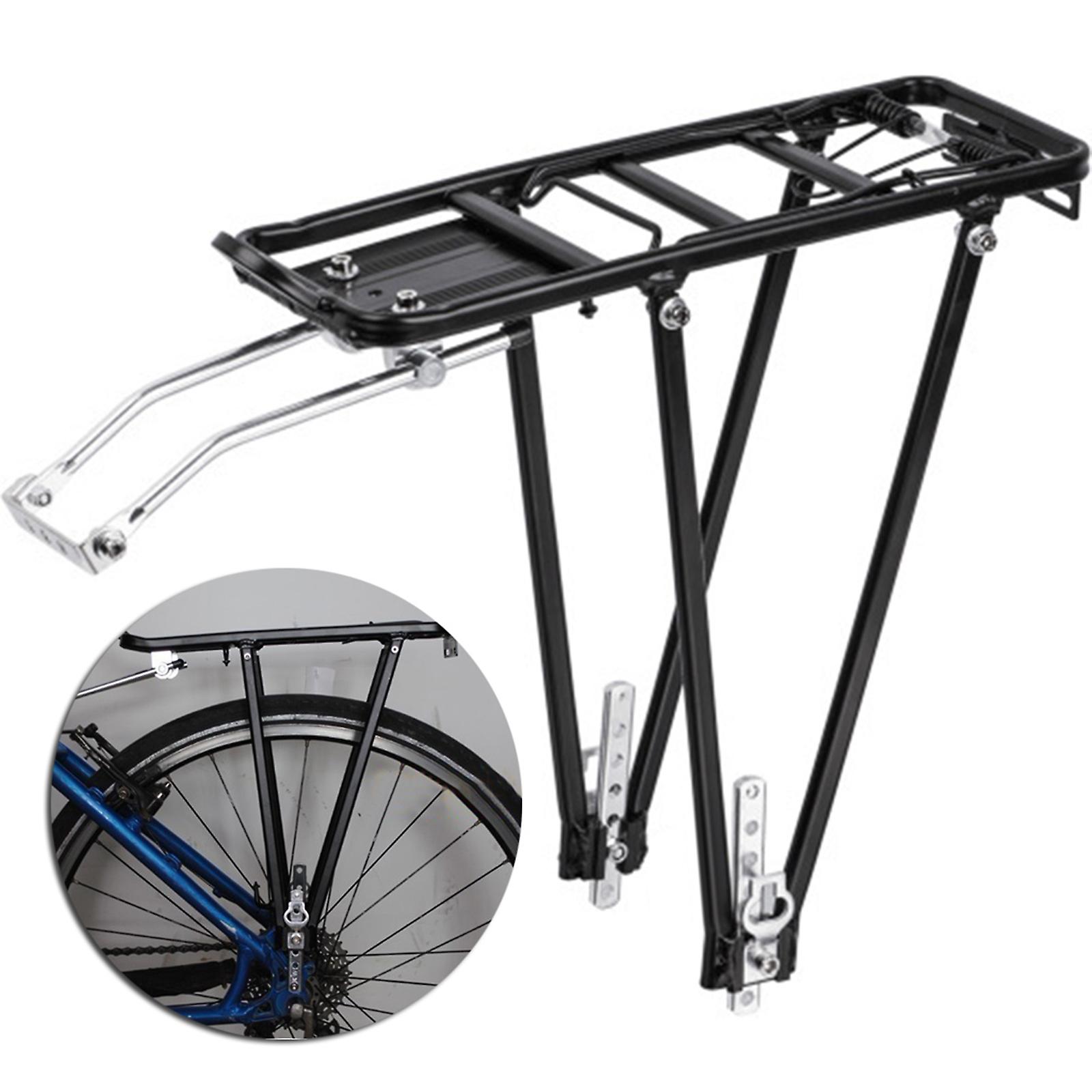 Bike Rear Rack, Aluminum Alloy Bicycles Cargo Rack Rear Back Seat ...