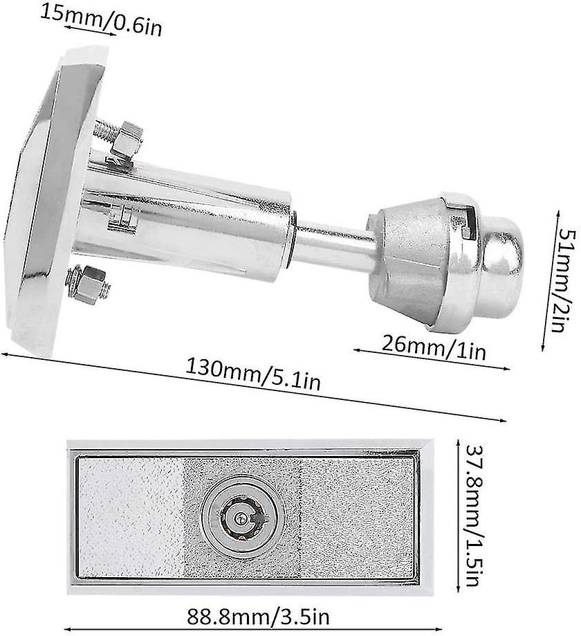 Vending Machine Lock, Universal Zinc Alloy Security Lock With Key For ...