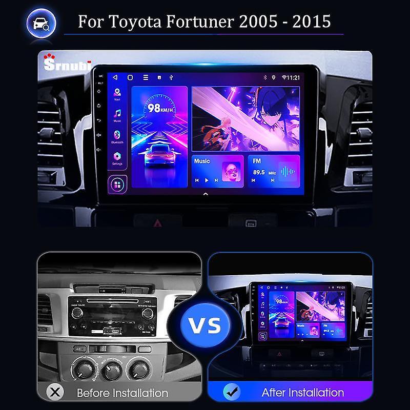 Android 11 Bilradio För Toyota Fortuner 1 Hilux Revo Vigo 2007 - 2015 ...