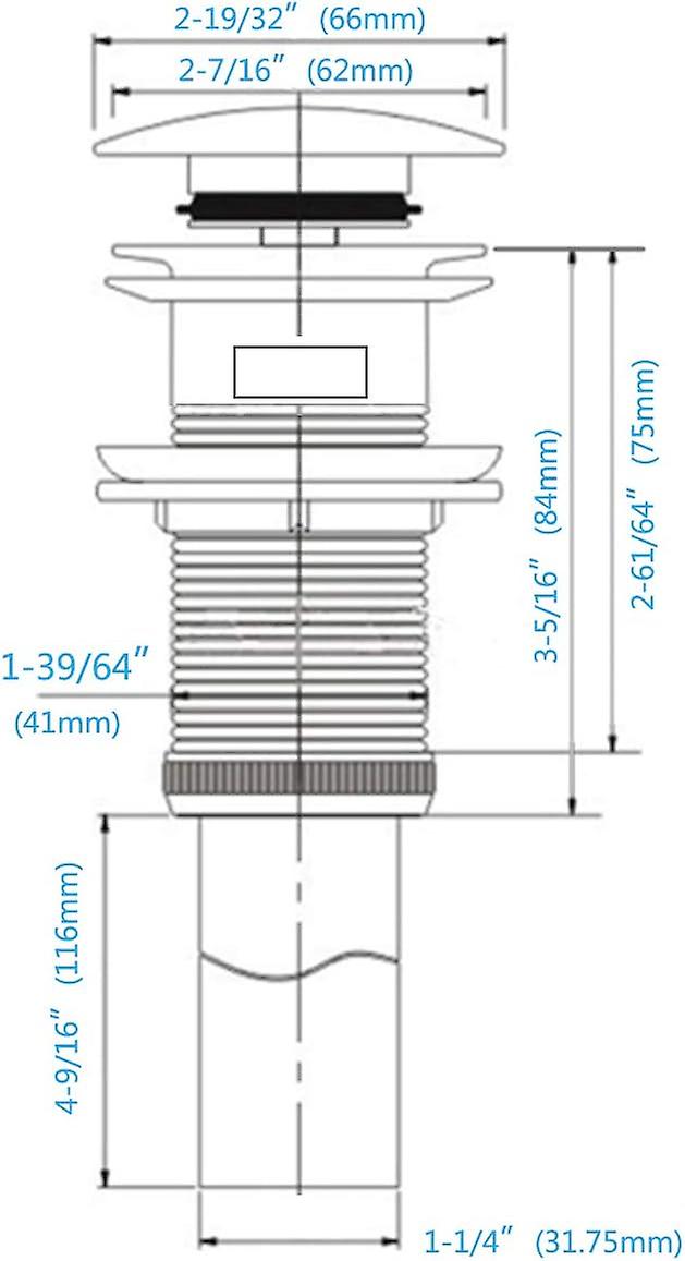 Basin Drain and Accessories Bathroom Sink Drain in Brushed Gold Brass ...