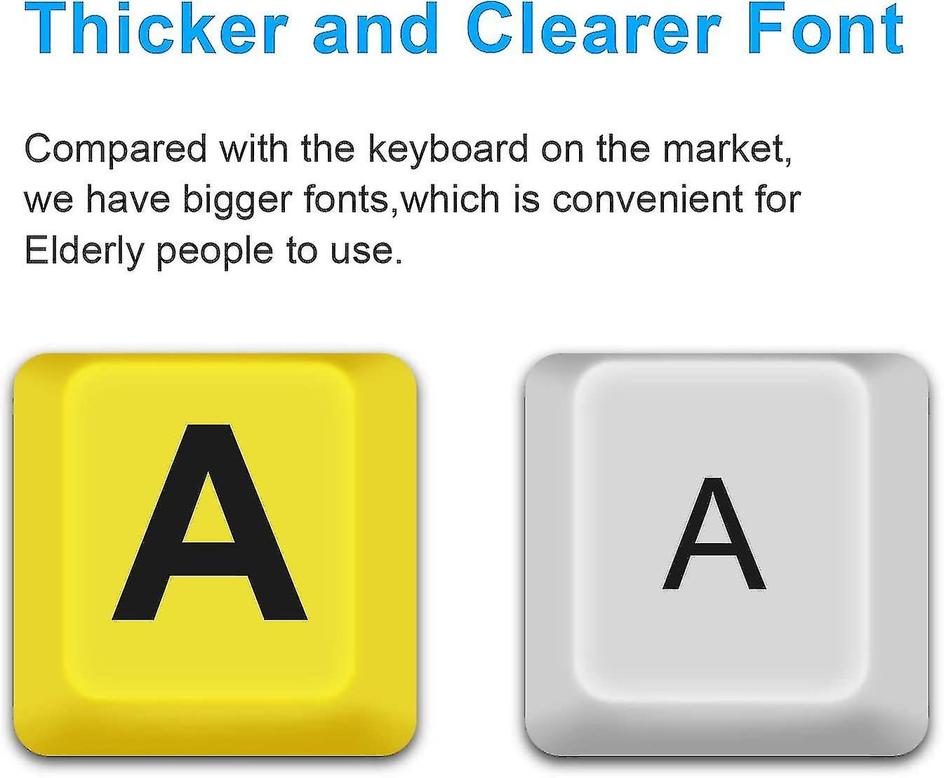 High Contrast Keyboard For Visually Impaired - Large Print Computer ...
