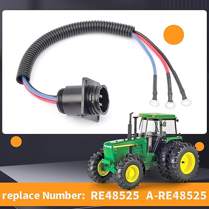 Power Socket Outlet #RE48525 RE37651 For John Deere 8560 4960 4955 4760 ...